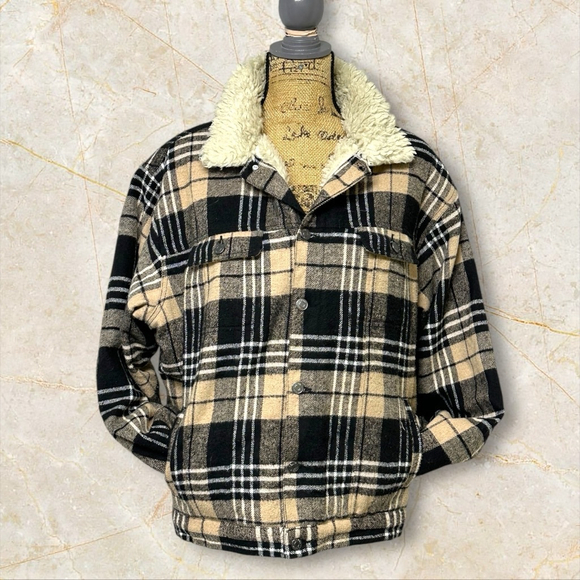 ABS - ENT | Jackets & Coats | 432 Mens Abs Ent Sherpa Plaid Jacket ...